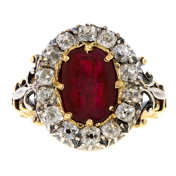Antique Ruby & Diamond Ring