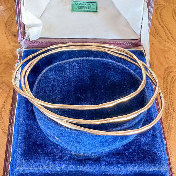 Vintage Ippolita Classico Squiggle Bangle Bracelet Stack