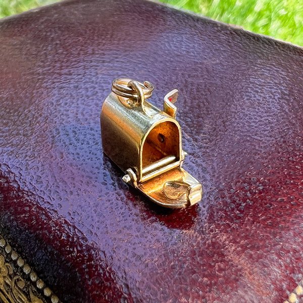 Vintage Mechanical Mailbox Charm