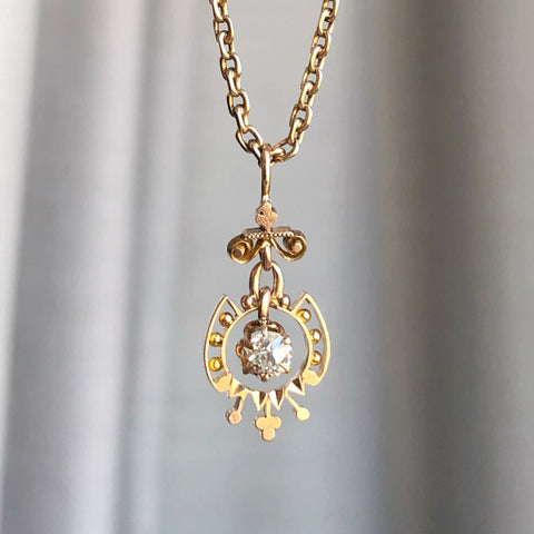 Vintage Necklaces | Gold, Diamond, & Pearl Antique Necklaces