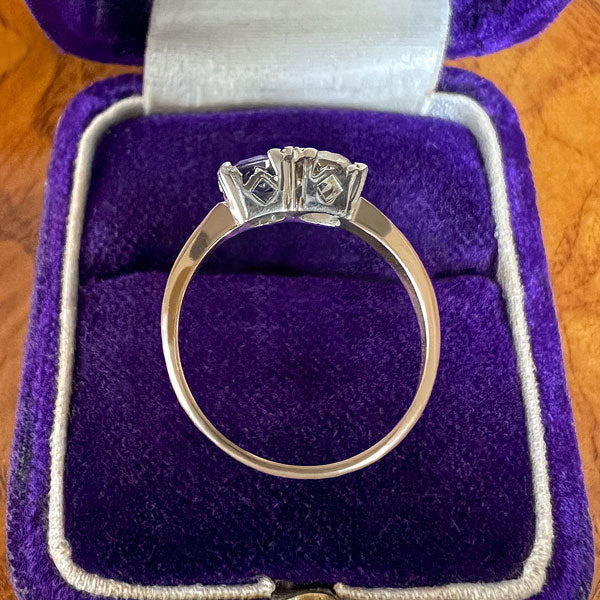 Vintage Sapphire & Diamond Toi et Moi Ring