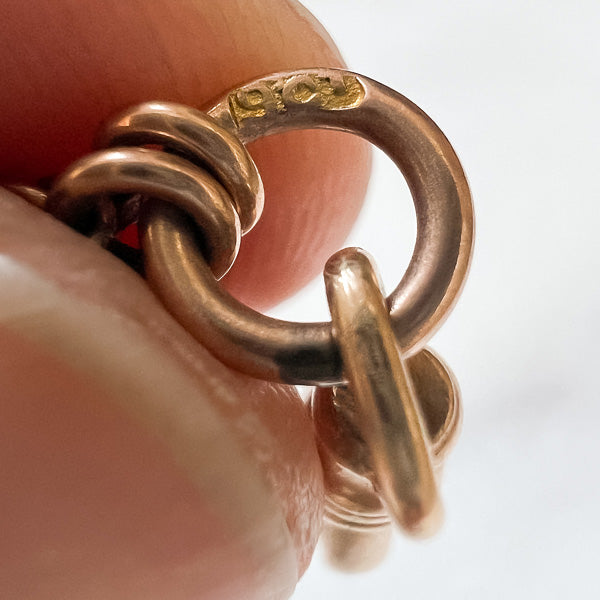 Victorian Hammered Rose Gold Perfume Pendant