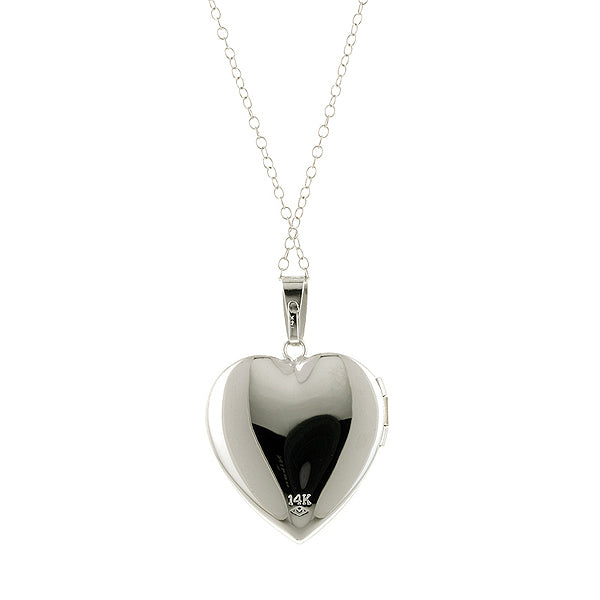 Heart Locket With Ridged Edges