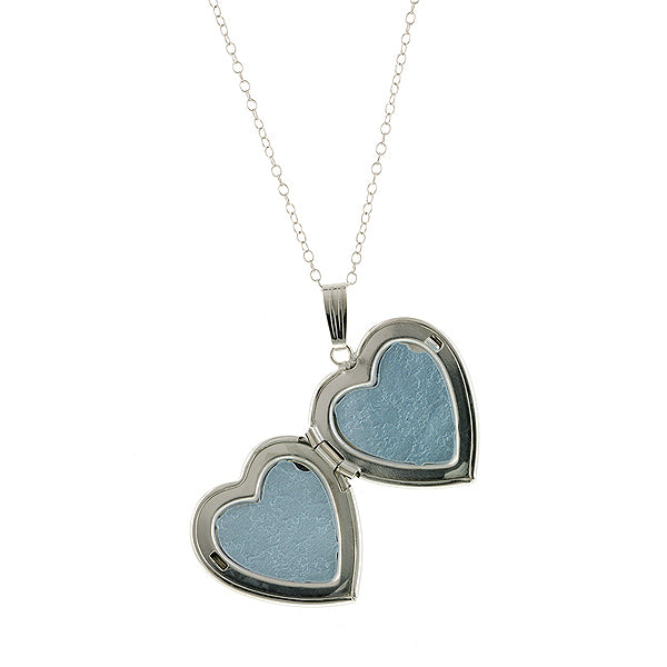Heart Locket With Ridged Edges