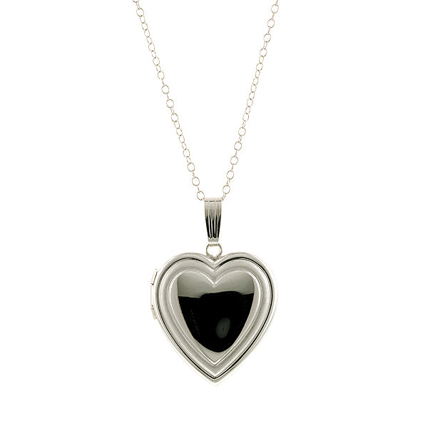 Heart Locket With Ridged Edges
